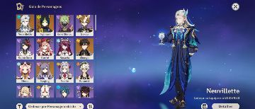 Neuvilette Zhongli Keking C1 e Tighnari - Genshin Impact - Contas ...