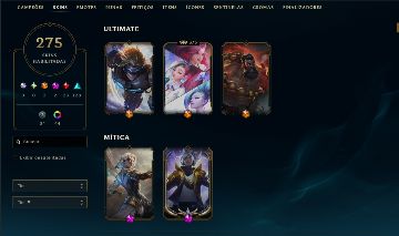 CONTA LOL | 275 SKINS | 44 CROMAS | LV - League of Legends - Contas - GGMAX