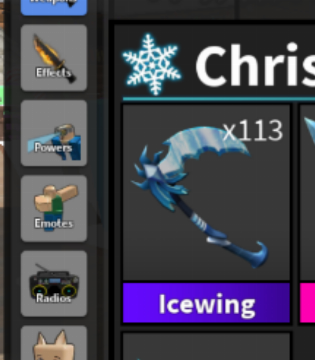 Mm2(Murder Mystery 2) Ice Wing - Roblox - Outros jogos Roblox - GGMAX