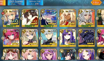 Conta Fate GO [NA] com 24 servos + 520 - Fate/Grand Order - GGMAX