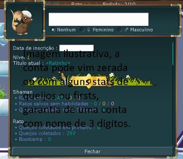 CONTA COM NOME DE 3 CARACTERES 2010 - Transformice - GGMAX