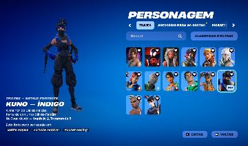 Indigo kuno de 1 dono (valor negociavel) - Fortnite - Contas Fortnite ...