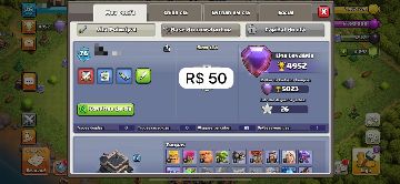 Cv9 lenda, quase full, nick grátis - Clash of Clans - GGMAX