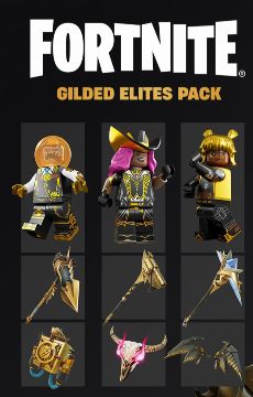 PACOTÃO FORTNITE Gilded Elites Pack XBOX - Fortnite - Skins Fortnite ...