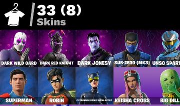 Fortnite 33 Skins / Dark Wild Card | - Fortnite - Contas Fortnite - GGMAX