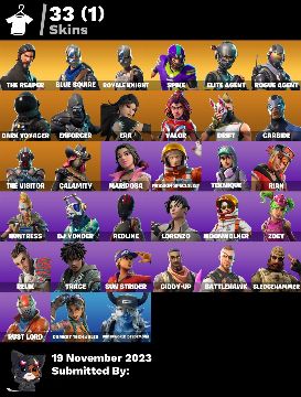 33 SKINS + S3 FULL + S2 BLUE SQUIRES + - Fortnite - Contas Fortnite - GGMAX