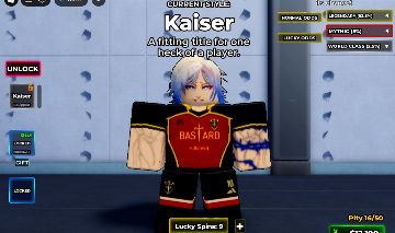 [KAISER] Conta com Kaiser + Emperor - - Roblox - Blue Lock Rivals - GGMAX