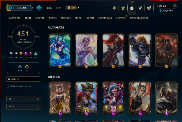 Conta LOL BR 451 Skins - 6 Prestige - - League of Legends - Contas - GGMAX