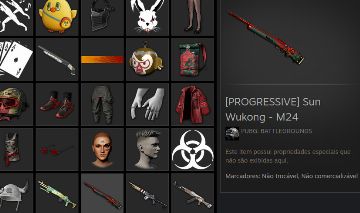 CONTA PUBG 3 PROGRESSIVE M24 AUG - PUBG - GGMAX