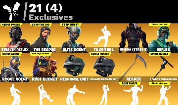 52 SKINS S3 FULL STEALTH REFLEX FRESH - Fortnite - Contas Fortnite - GGMAX