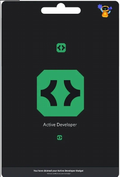 Discord Badge Active Developer - Discord - Badges e Emblemas - GGMAX