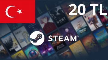 Steam Gift Card / Cartão Pré Pago 20 TL - Steam - Códigos e Keys - GGMAX