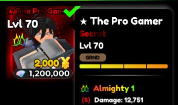 SJW SECRETO ANIME DEFENDERS ALMIGHTY S - Roblox - Anime Defenders - GGMAX