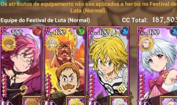 CONTA 7DS GC, TOP ENDGAME, NOVO ESCANOR - Seven Deadly Sins - GGMAX