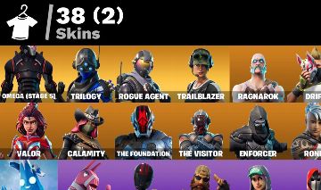 38 skins-omega-ragnarok-tryhard-e-mail - Fortnite - Contas Fortnite - GGMAX