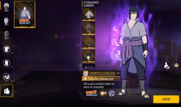 CONTA BOT COM SKIN SASUKE 2D + TROCA - Free Fire - Contas Free Fire - GGMAX