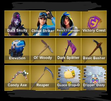 CONTA COM DARK SKULLY TRYHARD +120 SKINS - Fortnite - Contas Fortnite ...