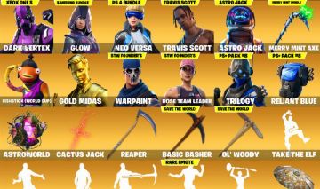 131 SKINS TRAVIS SCOTT, MINTY, GLOW, - Fortnite - Contas Fortnite - GGMAX