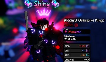 ALUCARD SHINY MONARCA (NÂO È O PREÇO - Roblox - Anime Vanguards - GGMAX