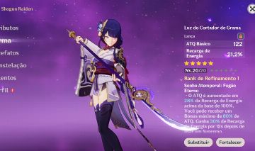 CONTA COM RAIDEN SHOGUN C1 + ARMA - Genshin Impact - Contas - GGMAX