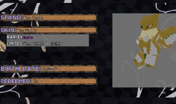 Your Bizarre Adventure - YBA ( The - Roblox - Outros jogos Roblox - GGMAX