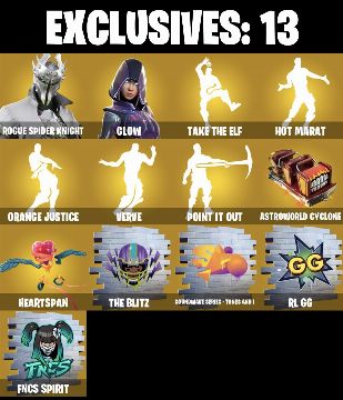 169 SKINS GLOW ROGUE SPIDER ORANGE - Fortnite - Contas Fortnite - GGMAX