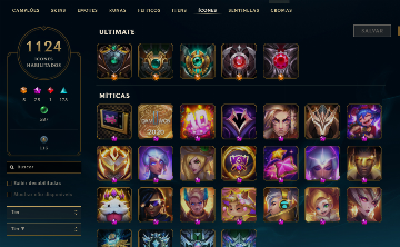 1228 SKINS - Plat 2 TFT (ex Grão Mestre - League of Legends - Contas ...
