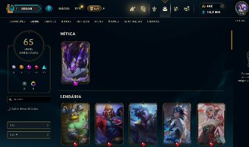 FULL ACESSO - 65 SKINS - 116 CAMPEÕES - - League of Legends - Contas ...