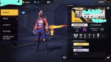 CONTA DE FF COM PASSE ANTIGOS , CAMISA - Free Fire - Contas Free Fire ...