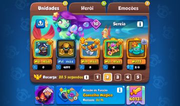 Conta 4k+ de crítico todas as cartas - Rush Royale - GGMAX