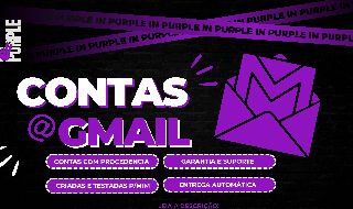 CONTAS GMAIL NOVAS + ENTREGA AUTOMÁTICA - Emails - GGMAX