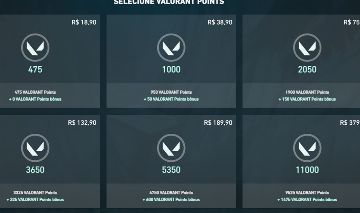 VALORANT POINT - Valorant - Valorant Points e Presentes - GGMAX