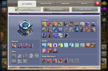 Conta CV13 unico dono - Clash of Clans - GGMAX