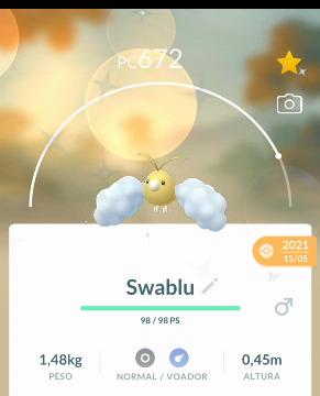Swablu shiny brilhante Pokémon Go (NLOz) - Pokemon GO - GGMAX