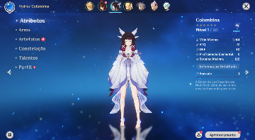 Columbina 5* AR7 Iniciante - Genshin Impact - Contas - GGMAX