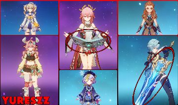 VARESA + EUALA + BIS + YAE MIKO + QIQI - Genshin Impact - Contas - GGMAX