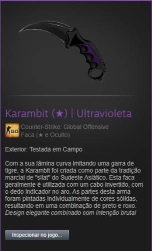 Karambit (★) | Ultravioleta - Counter Strike 2 - Skins - GGMAX