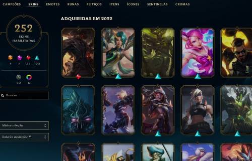 Conta LOL Prata 1 skin 252 champs lvl - League of Legends - Contas - GGMAX