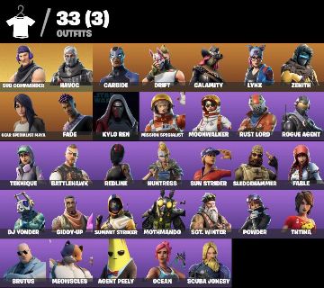 33 SKINS + TWITCH PRIME PACK 1 + TAKE - Fortnite - Contas Fortnite - GGMAX