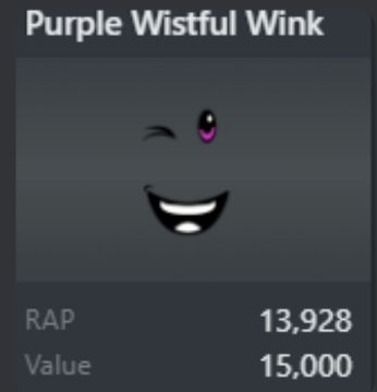 Purple Wistful wink (15K) - Roblox - Outros jogos Roblox - GGMAX