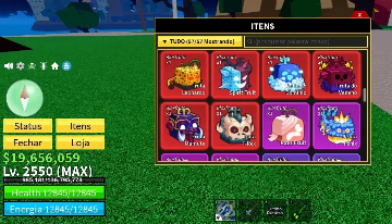 CONTA COM LEOPARDO, MAMUTE E T-REX NO - Roblox - Blox Fruits - GGMAX