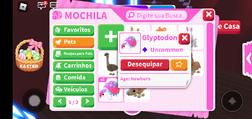 Glyptodon pet adopt me (jogo do roblox) - Roblox - GGMAX