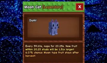 Pet Moon Cat (Legendary) - Roblox - Grow a Garden - GGMAX