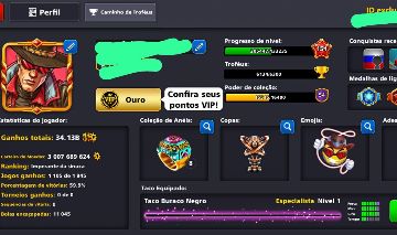 CONTA BILIONÁRIA (BURACO NEGRO+ 2 TACOS - 8 Ball Pool - GGMAX