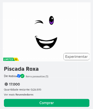 ROBLOX LIMITED - PURPLE WISTFUL WINK + - Roblox - Outros jogos Roblox ...