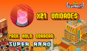 Super Raro - Pacote de Holo Coracao LTD - Habbo - GGMAX