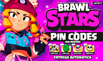 🪙🥇TODOS PIN CODES + BRINDE 100 MOEDAS - Brawl Stars - GGMAX