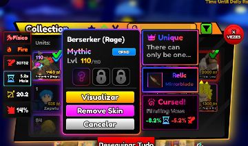 UNIQUE GUTS EVO LIMIT BREAK (CONTA - Roblox - Anime Adventures - GGMAX