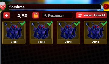 [4 BERU RANK G] CONTA COM 4X ZIRU RANK - Roblox - Arise Crossover - GGMAX