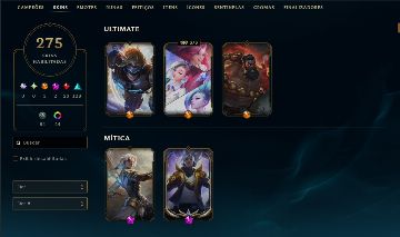 CONTA LOL | 275 SKINS | 44 CROMAS | LV - League of Legends - Contas - GGMAX
